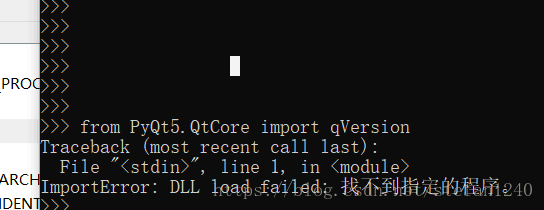 Pyqt5安装错误解决：importerror Dll Load Failed 找不到指定的程序python在32位的解释器里面已经安装 