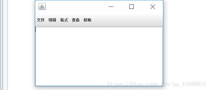 Java之记事本编写程序利用jmenubar、jmenubar、jmenuitem等组件实现如下所示的java记事 Csdn博客 