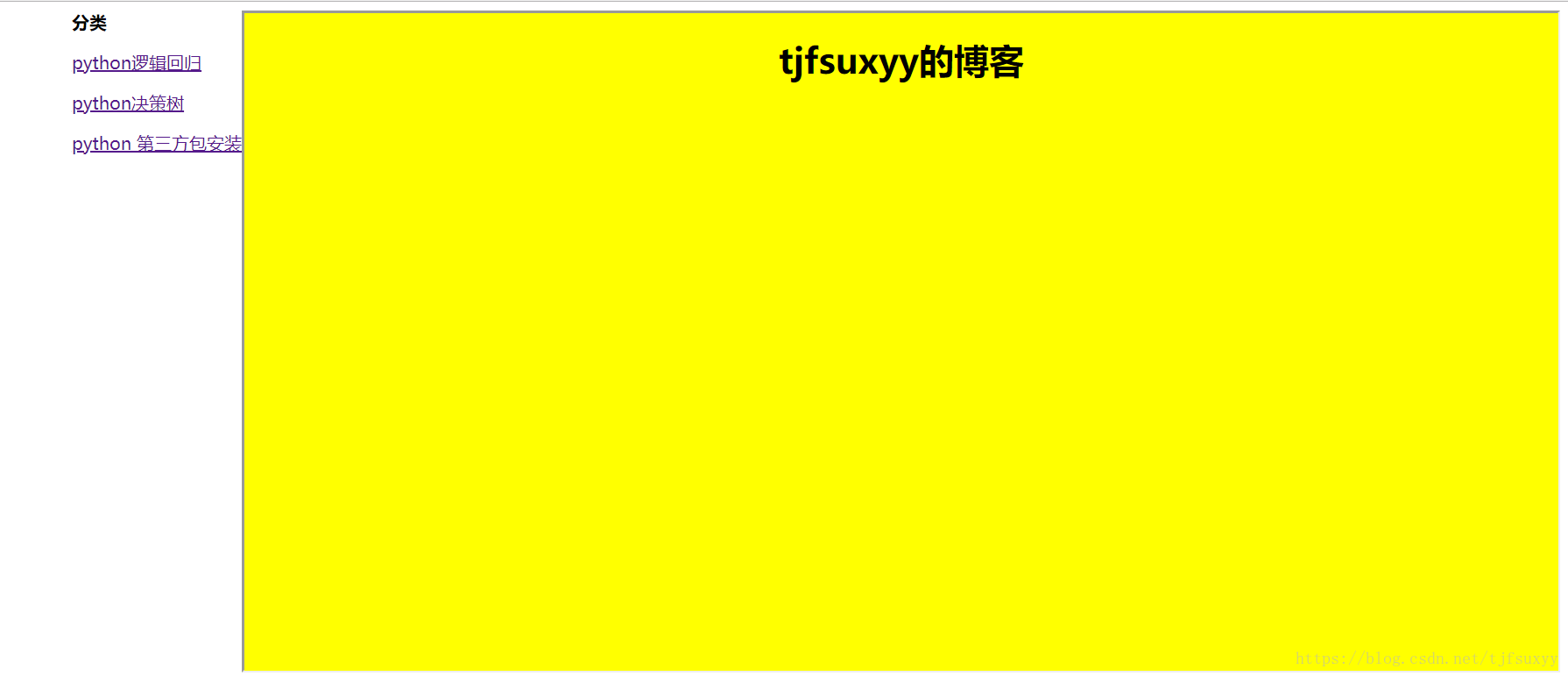 Html框架 Csdn博客 