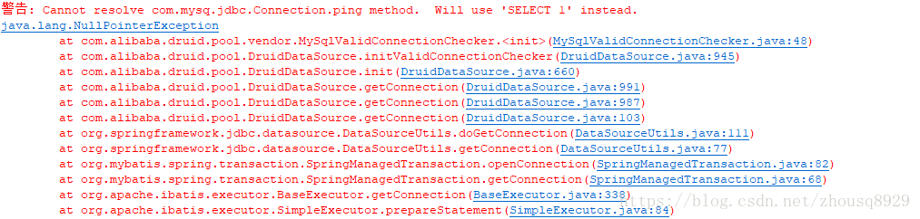 Mysql Connector Java 8011版本与druid不兼容问题druid和mysql Connector Java版本兼容 Csdn博客