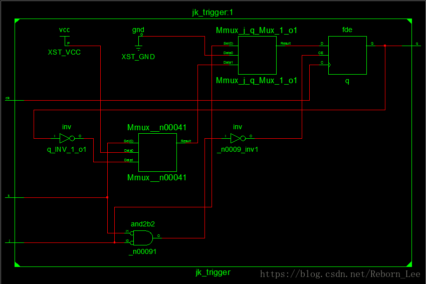 通过仿真和综合认识jk触发器（verilog Hdl语言描述jk触发器）带异步置位的边沿jk触发器仿真 Csdn博客 