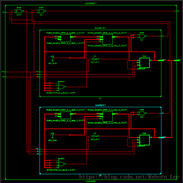 级联模60计数器（verilog Hdl语言描述）（仿真与综合） 用verilog设计一个模60的8421bcd码计数器 进行综合和仿真 Csdn博客