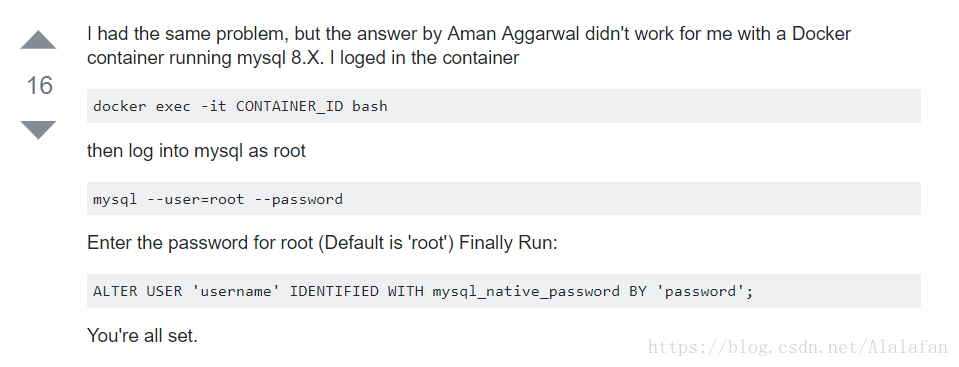 Docker Mysql报2059错误 Authentication Plugin Caching Sha2 Password