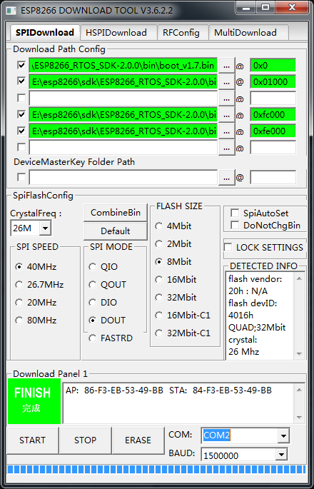 安信可 Esp8266 Rtos 环境 开发入门 Es8266 Rtos 可以多大程序 Csdn博客