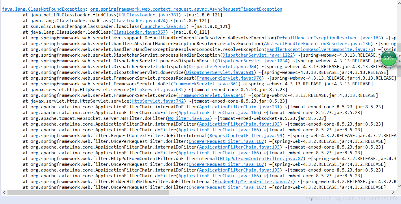 Caused By Java Lang Noclassdeffounderror Org Springframework Web Context Request Async