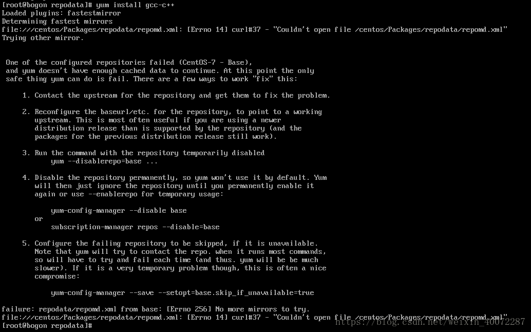 Centos 7 Yum无法使用本地yum源问题centos Local Repo Csdn博客 4896