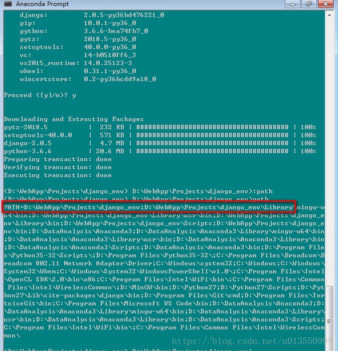 Anaconda下建立虚拟环境安装django Csdn博客
