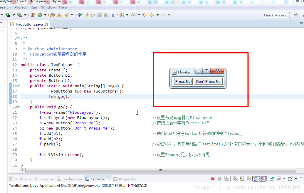 Java之布局管理器flowlayout的使用idea Plugins Flowlayout 九宫图 Csdn博客 