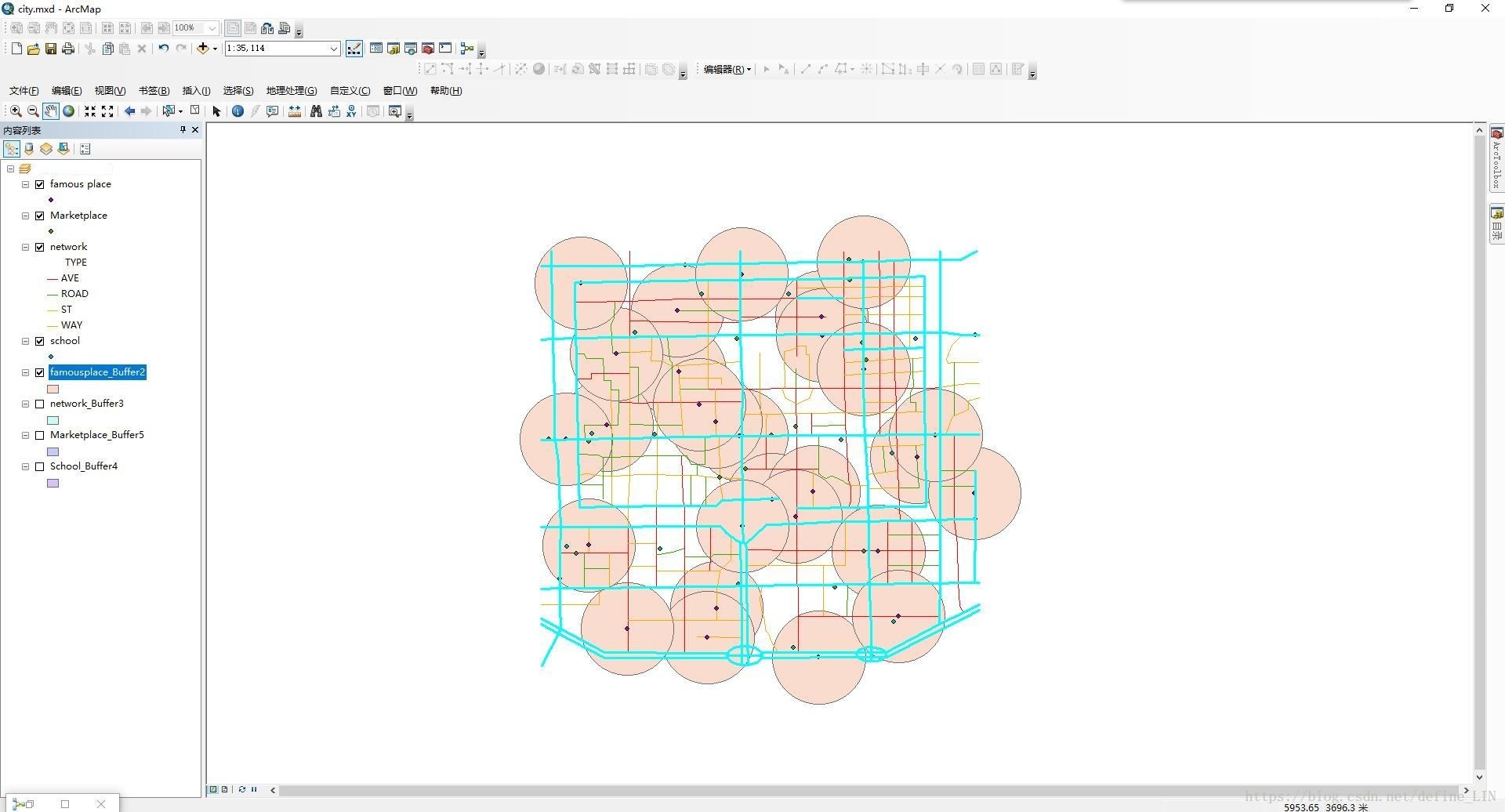 Arcgis软件应用（六）利用缓冲区分析和叠置分析进行购房选址购房选址问题gisdefineyida的博客 Csdn博客 