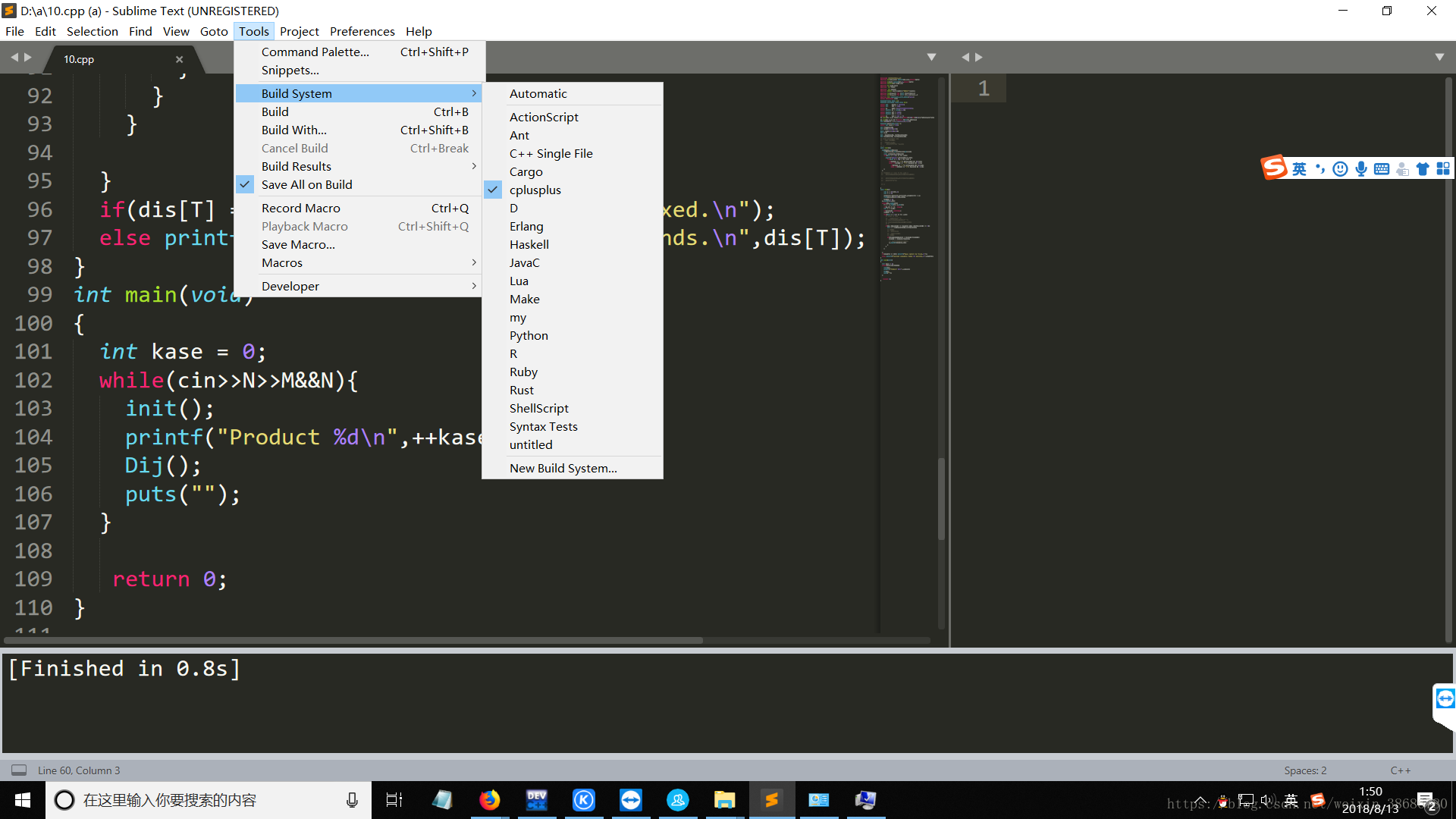 Sublime 写c 程序 Sublime可以写c 吗 Csdn博客