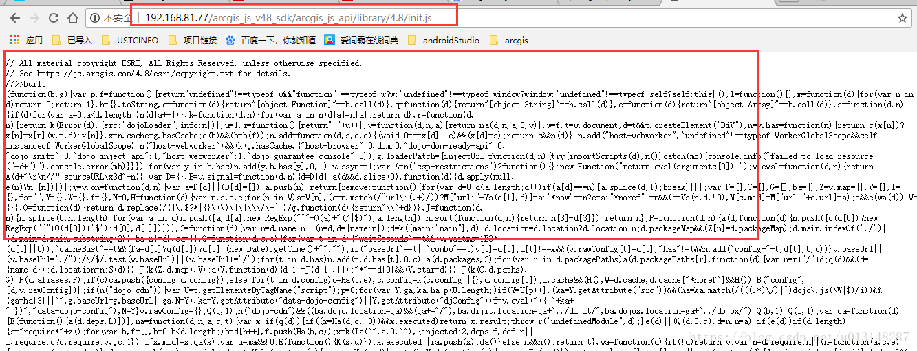 Arcgis For Javascript 48 离线api部署and入门demoarcgis Api 48 下载2 Csdn博客
