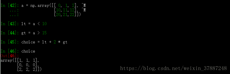 Numpy的choose 函数实现条件筛选numpy Choose Csdn博客 
