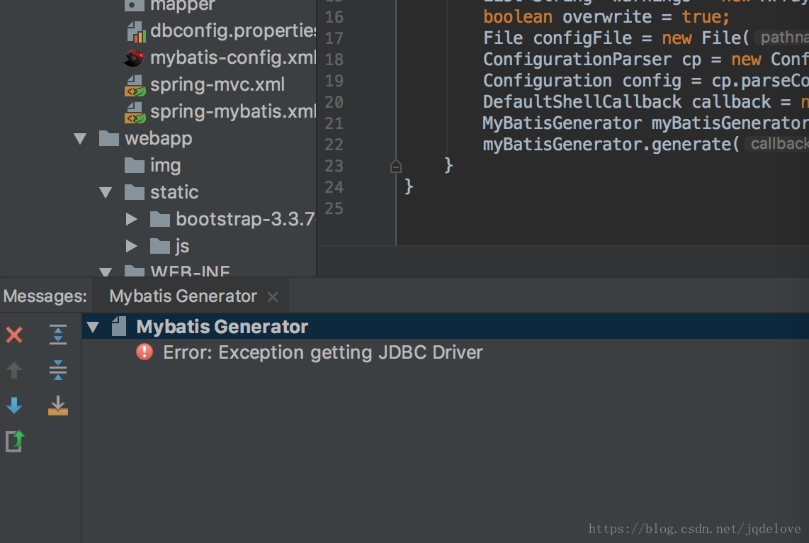关于idea下ssm项目配置发生“errorexception Getting Jdbc Driver”的问题解决办法error Getting Jdbc Meta Data Csdn博客 4498