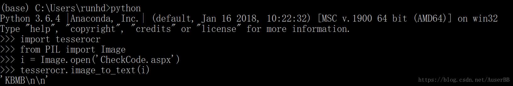 解决anaconda下使用tesserocr时的modulenotfounderror和runtimeerrorno Module Named Tesserocr Csdn博客 5863