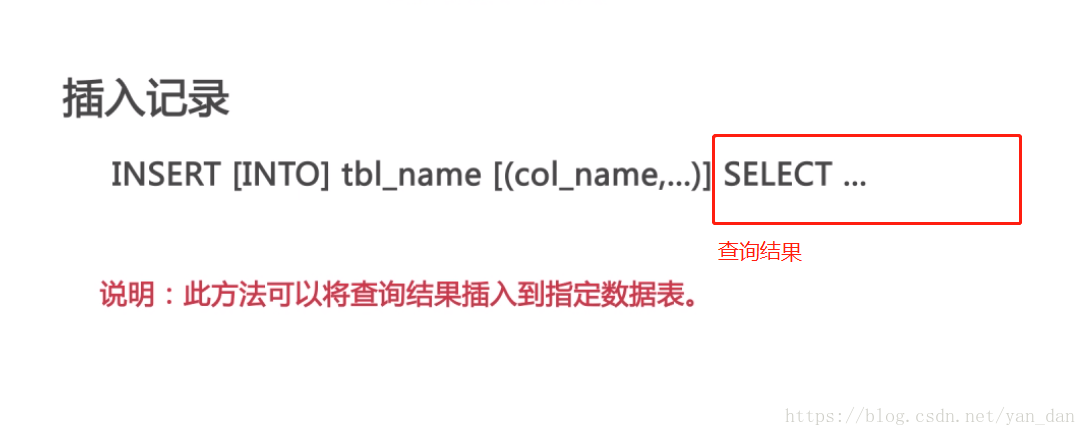 Mysql（三）insert 插入记录和select查询mysql 不能对数据看insert Csdn博客 