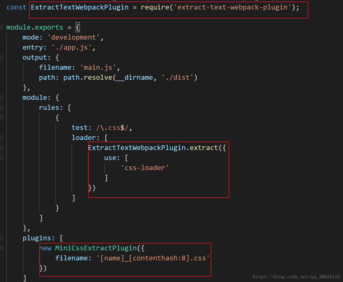 Webpack4 0中css文件抽离plugins Webpack4 抽离样式文件 Csdn博客