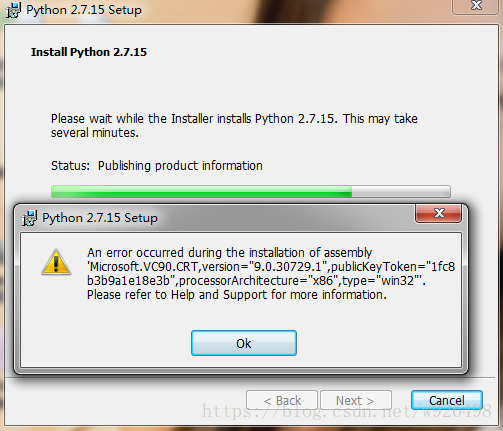 安装python时报错 ：an Error Occurred During The Installation Of Assembly （已解决） Csdn博客 2172