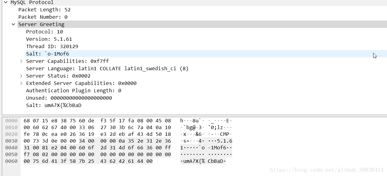 抓取mysql数据包，初步认识mysql 通信协议github38838414的博客 Csdn博客 5804
