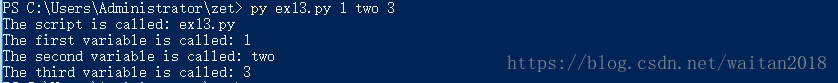 《笨方法学 Python 3》13参数、解包和变量wyss Section Csdn博客 