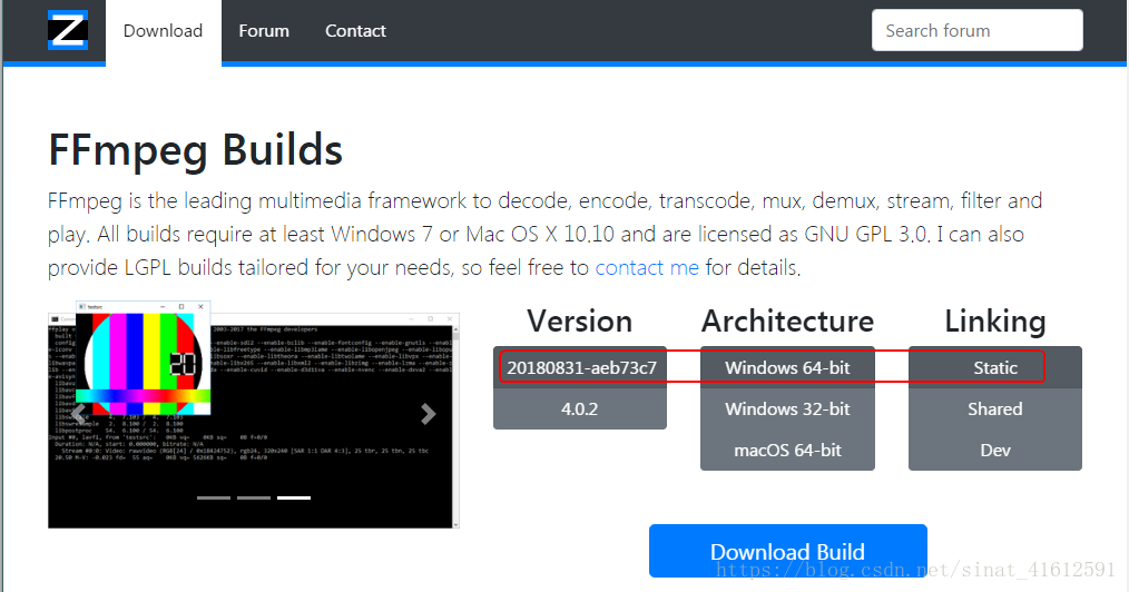 Ffmpeg学习笔记（一）：ffmpeg在win 7 下的安装与使用 Ffmpeg Winn7 Csdn博客