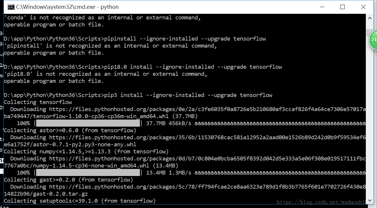 Windows10安装tensorflow并集成到ideawindows平台 Idea编译 Tensorflow Csdn博客 