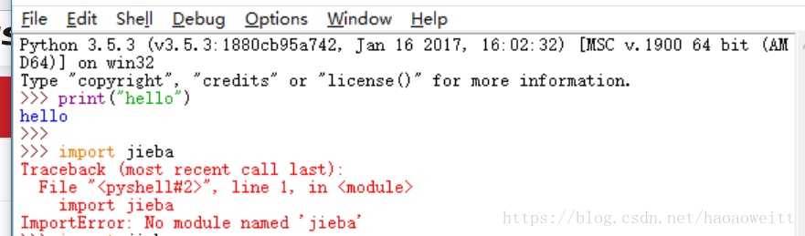 Python引入jieba库（引入第三方库的方法）import Jieba Csdn博客 