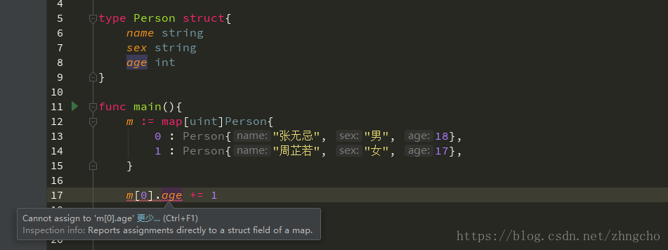 Golang 结构体作为map的元素时，不能够直接赋值给结构体的某个字段golang Map 无法按指定的key赋值 Csdn博客 