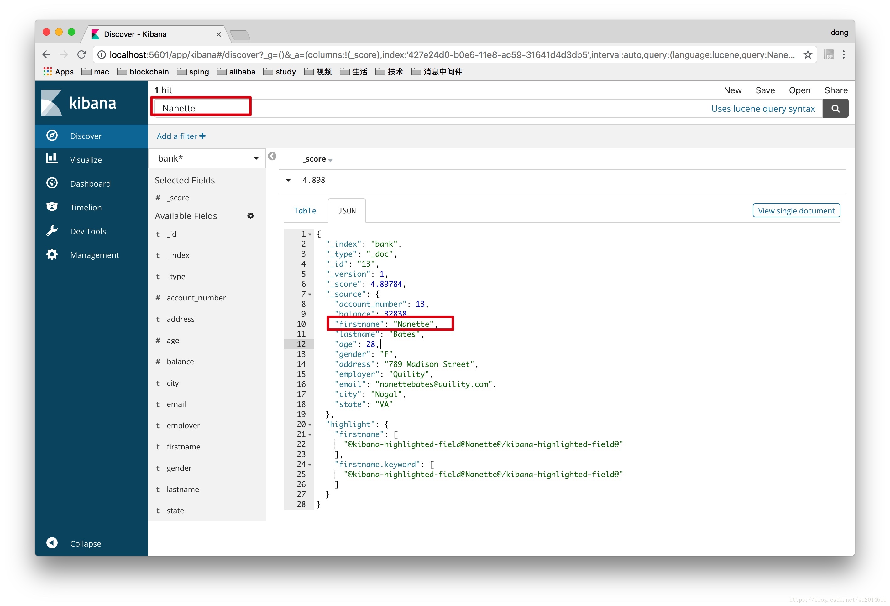 Elasticsearch：导入本地数据和使用kibana管理数据楼主亲测，真实有效 Csdn博客 1417