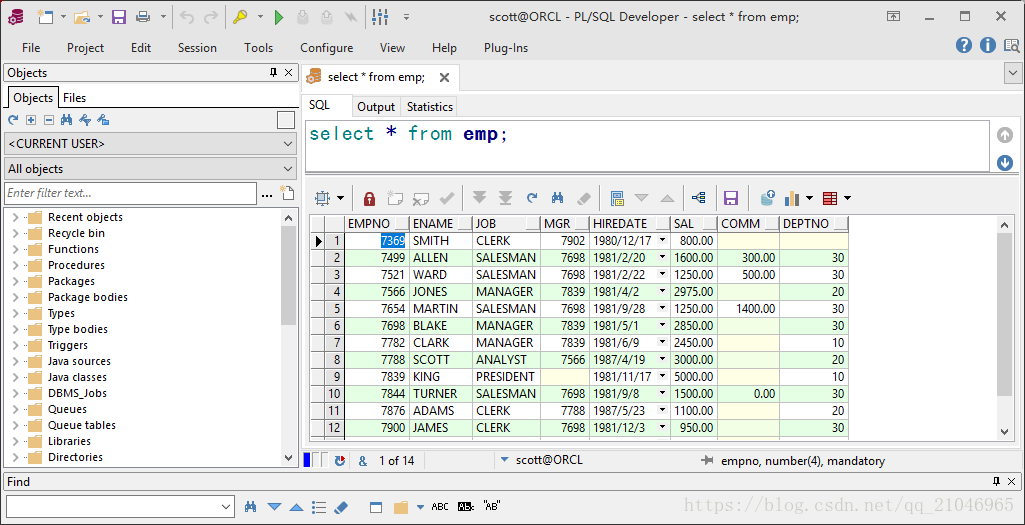 Sql语法（一） 单表查询select From Where Emp Csdn博客 