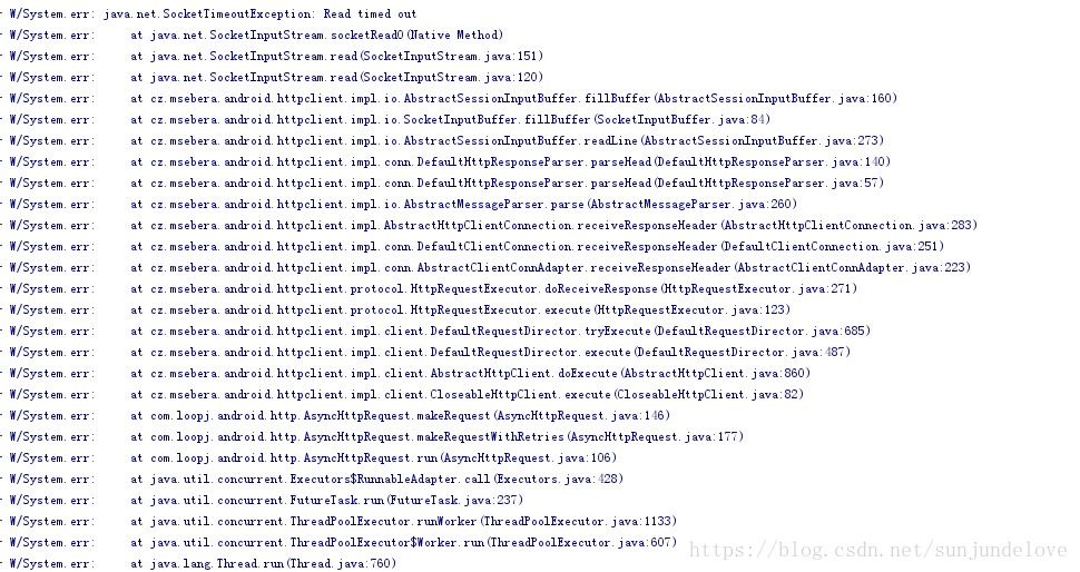 Android Asyncclient调用接口报错： Sockettimeoutexception Read Timed Outandroid 