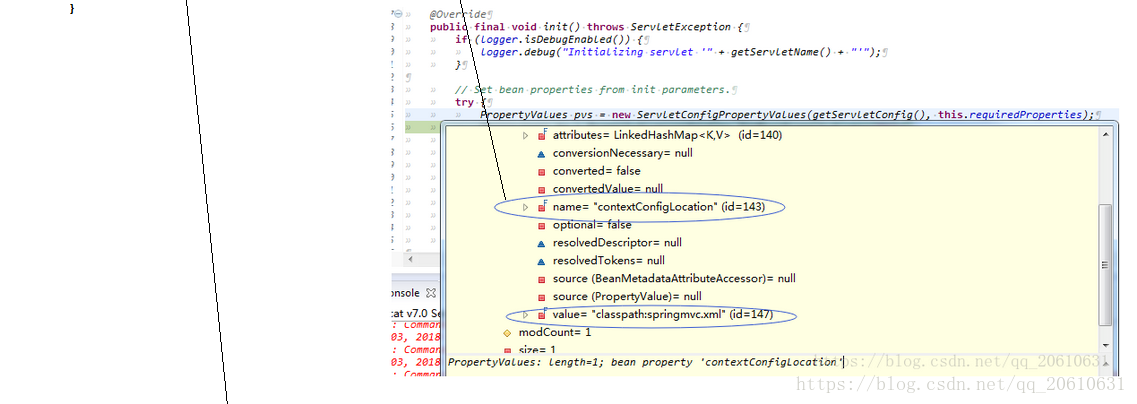 【springmvc 的请求流程一】：web服务器启动的时候和执行dispatcherservlet 中的init 方法，初始化springmvc 容器为什么springmvc的 配置为1后 