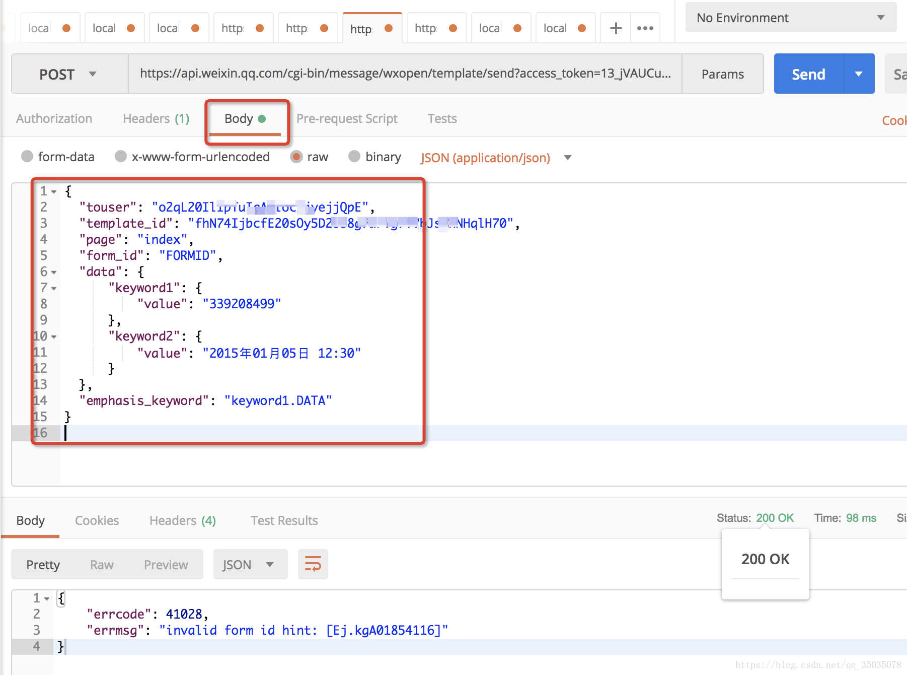 通过resttemplate发送body里面放json的请求（微信发送模版api）resttemplate Get请求 Body参数为json类型 Csdn博客 