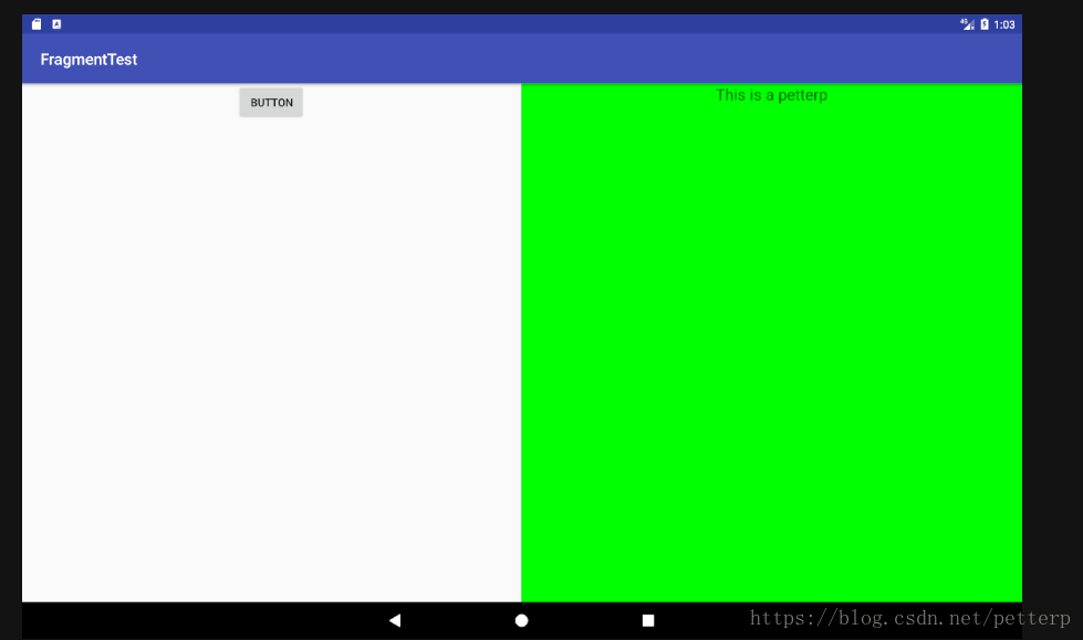 Android Fragment 的简单应用 实现 Rightfragment 和 Replacefragment 的