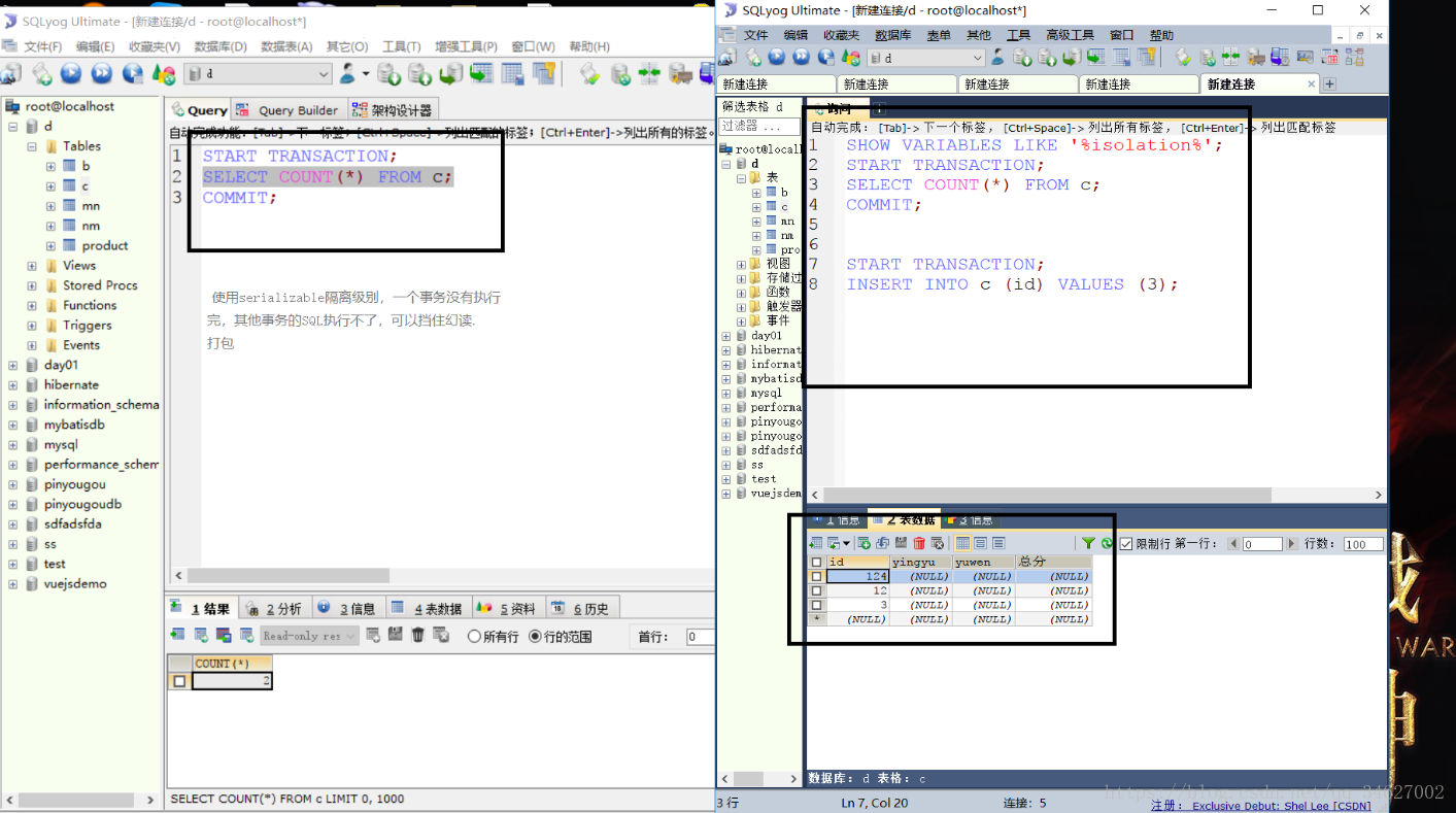 Mysql序列化读取 Csdn博客 