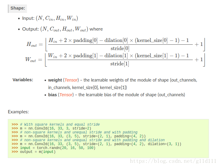 【pytorch学习】nnconv2d用法nv2d Padding2 Csdn博客 