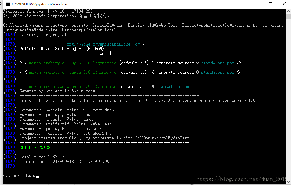 使用maven创建web时遇到“generating Project In Batch Mode“卡住的解决办法web Generating Project In Batch Mode Csdn博客 