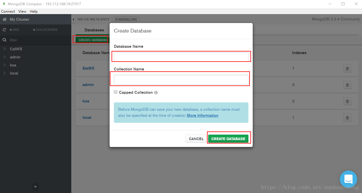 Mongodb可视化工具mongodb Compass的增删改查基本使用教程怎么compass添加数据 Csdn博客 