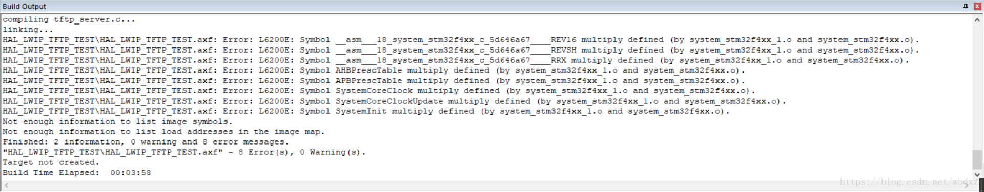 使用stm32cubemx重新生成代码报错systemcoreclock Multiply Definedahbpresctable Csdn博客 0390