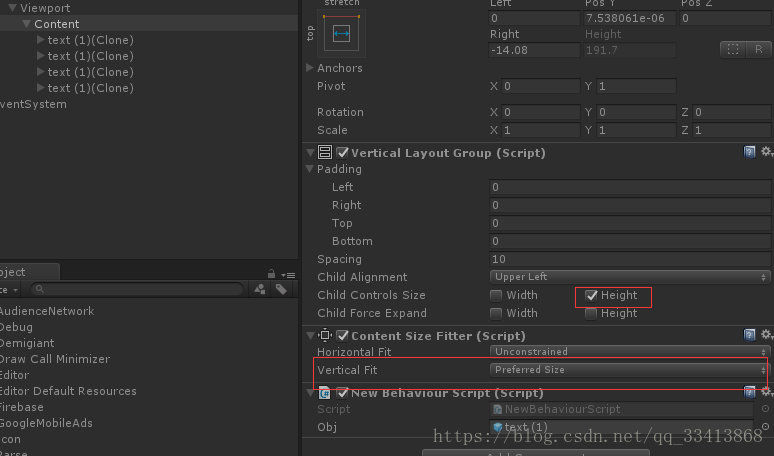 Unity Scroll View使用 Unity Scroll View节点大小不一致 Csdn博客