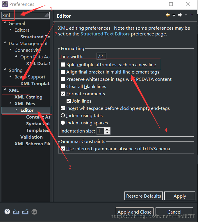 Eclipse下格式化xml文件 Eclipse Xml格式化 Csdn博客