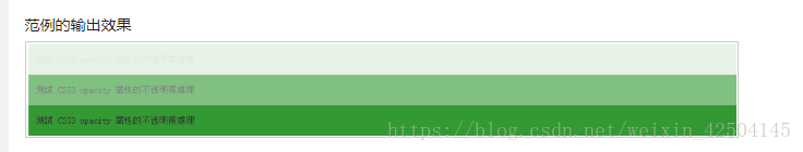 前端 Html设置透明度opacity Html Opacity Csdn博客