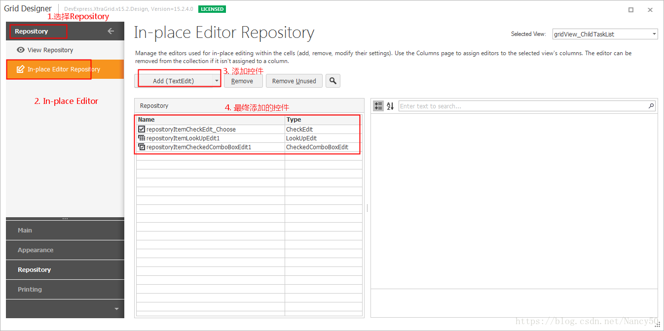 Devexpress网格控件（gridview）中增加下拉框和复选框c Gridcontrol第一行添加下拉框 Csdn博客