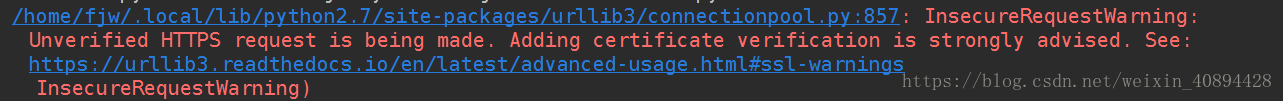 Python关于处理requests弹出来的警告加上这两句代码就好了from Requestspackagesurllib3exceptions Import I Csdn博客 