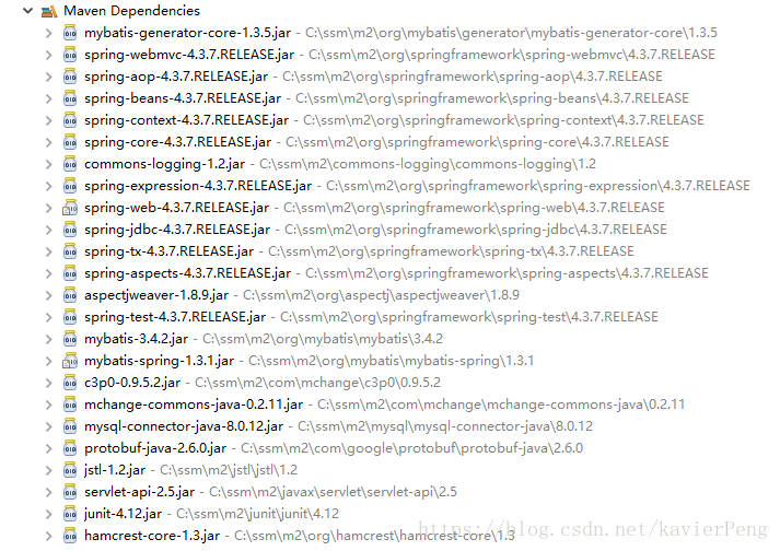 Ssm（spring Springmvc Mybatis）框架整合 · 笔记 Idea Dependency Org Springframework Spring Aspect Csdn博客