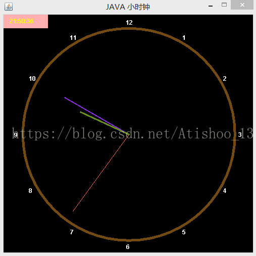 Java——编写时钟程序用java编写时钟程序 Csdn博客 