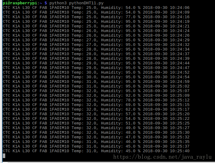 使用python3获取dht11温湿度传感器数据树莓派树莓派 Python 读取dht11 模块 Csdn博客 2608