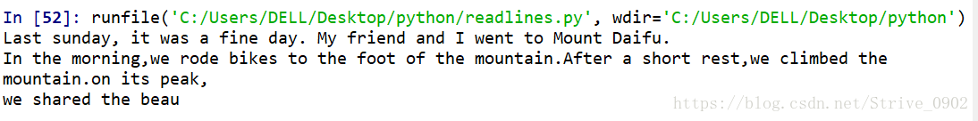 Python 的read 、readline和 Readlines以及如何读取大文件fread Freadlines Csdn博客 1579