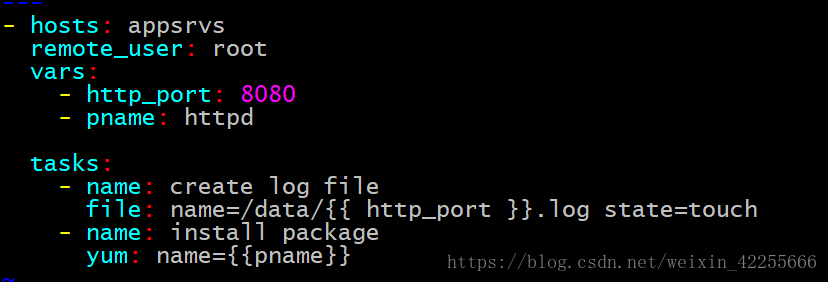 Ansible（四） Playbook中变量使用 Emotionalx 的博客 Csdn博客