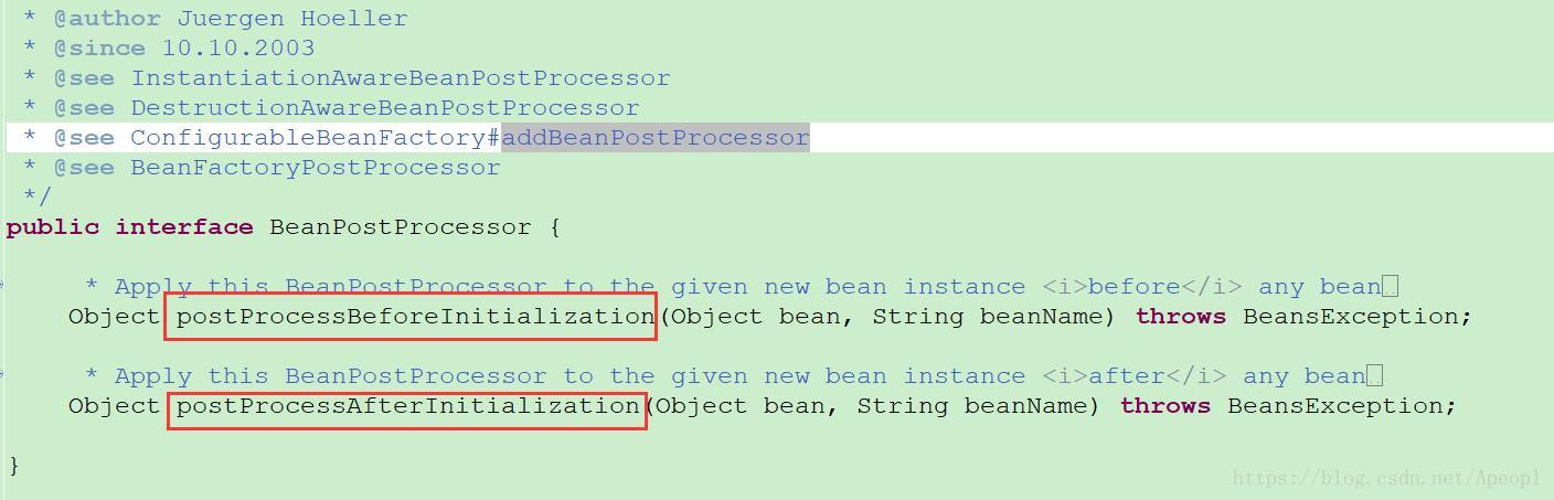 关于spring Bean的生命周期 Csdn博客