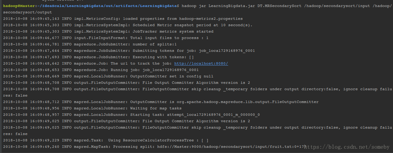 Hadoop Mapreduce二次排序算法与实现之实现继承writablecomparable要实现hashcode方法 Csdn博客 5585
